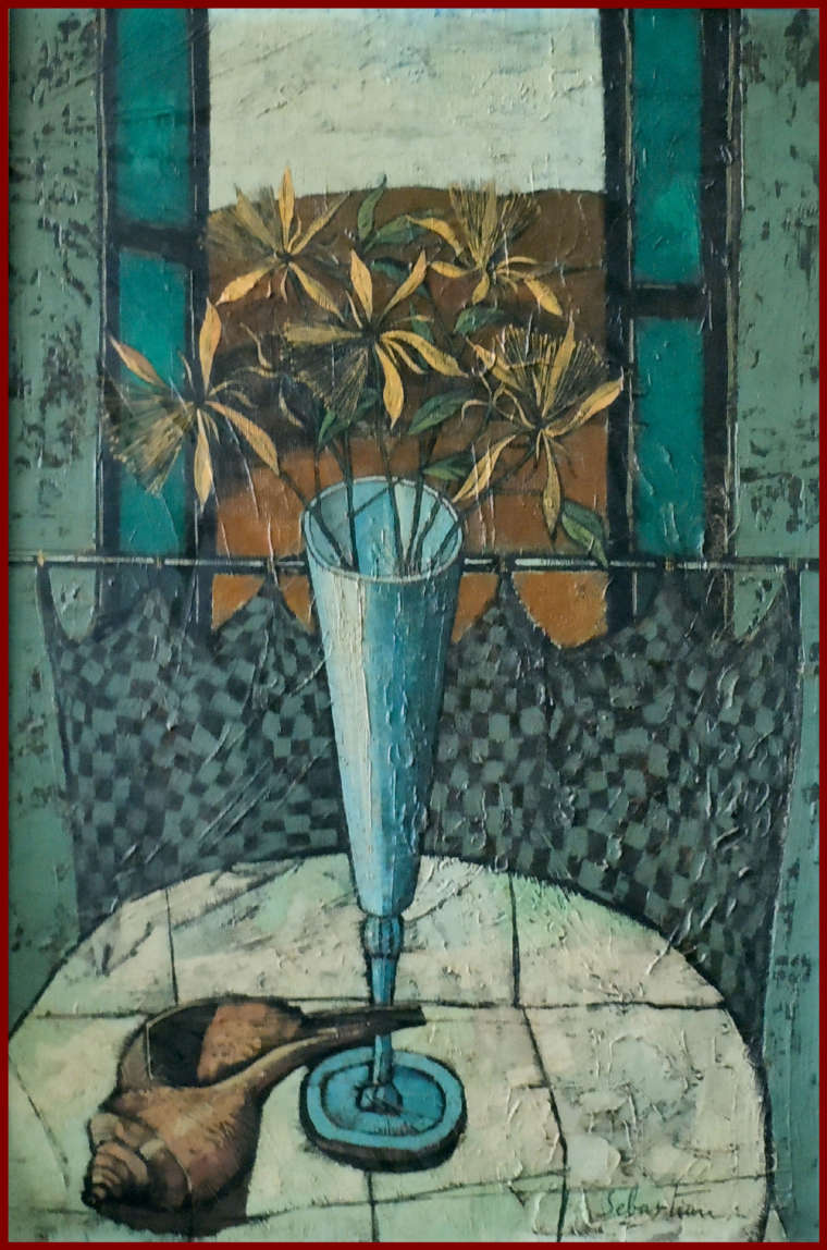 Gerard Sebastian – FLOWER STILL LIFE – American Antiques
