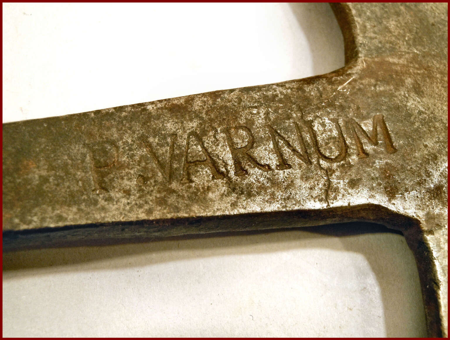 SIGNED FORGED IRON HAND FOOD CHOPPER – American Antiques