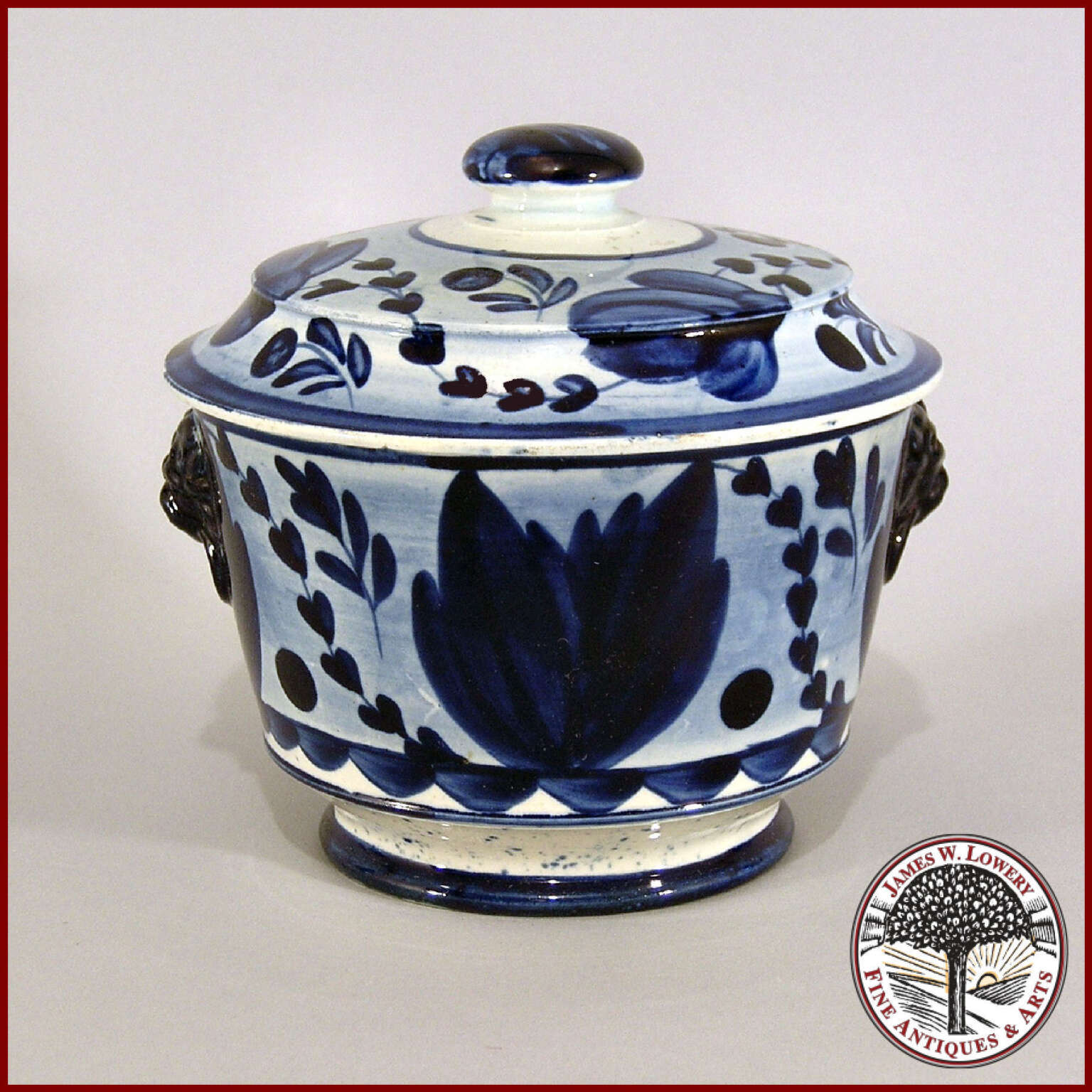 PEARLWARE / LEEDSWARE COVERED SUGAR – American Antiques