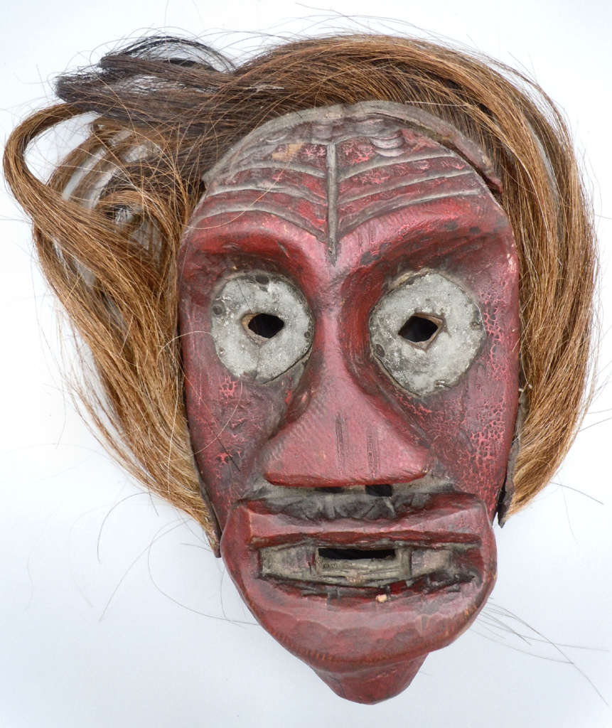 IROQUOIS FALSE FACE MASK & SACRED TURTLE RATTLE – American Antiques