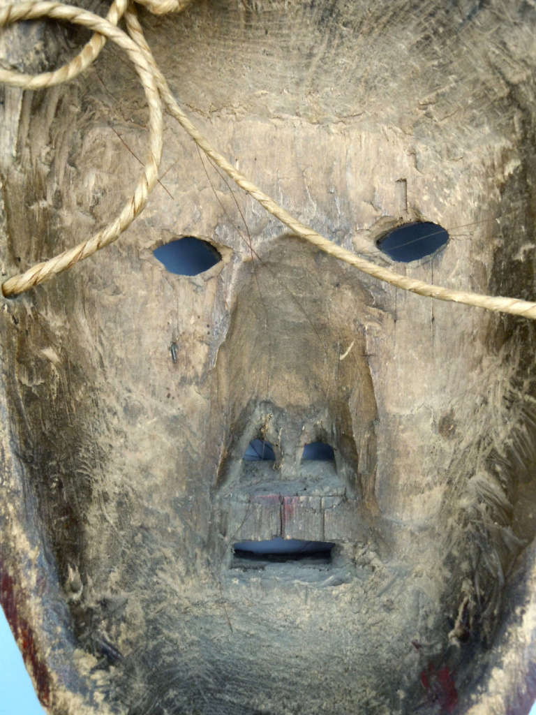 IROQUOIS FALSE FACE MASK & SACRED TURTLE RATTLE – American Antiques