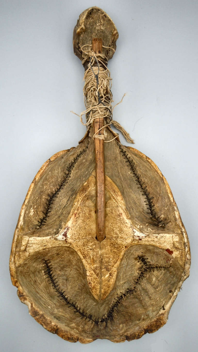 IROQUOIS FALSE FACE MASK & SACRED TURTLE RATTLE – American Antiques