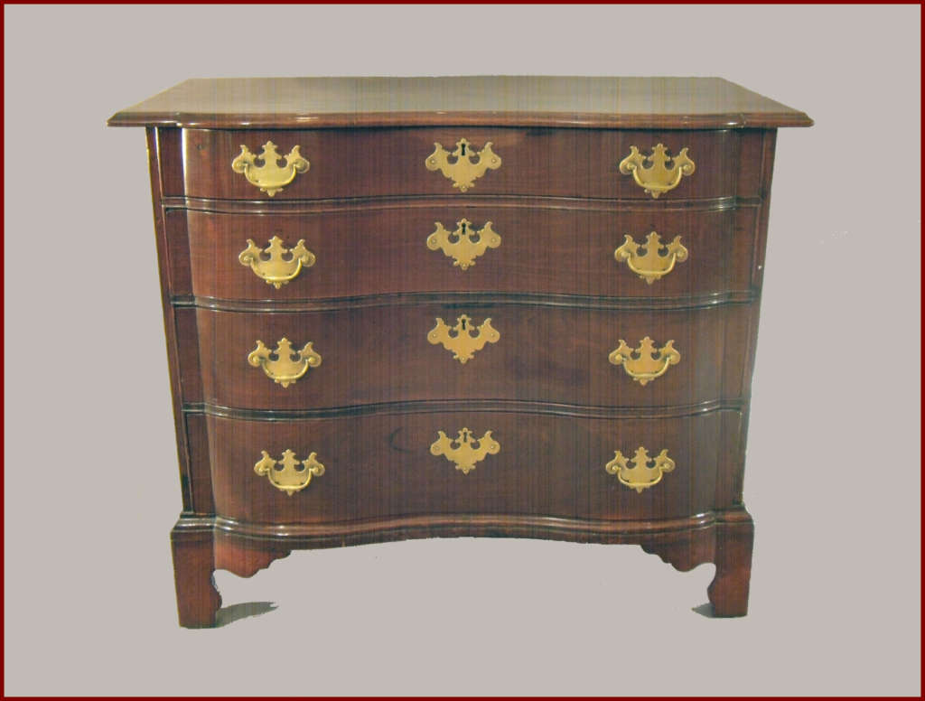 CHIPPENDALE SERPENTINE CHEST – American Antiques