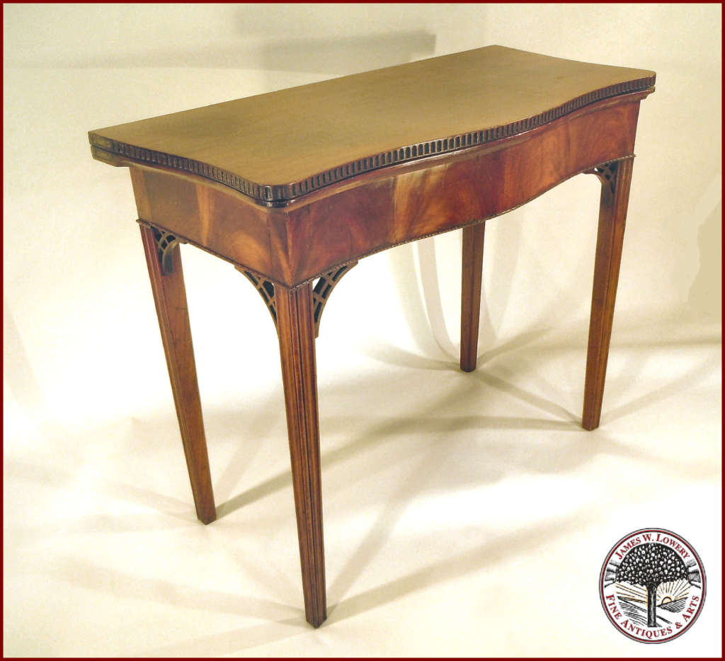 Newport, Rhode Island – HEPPLEWHITE CARD TABLE – American Antiques