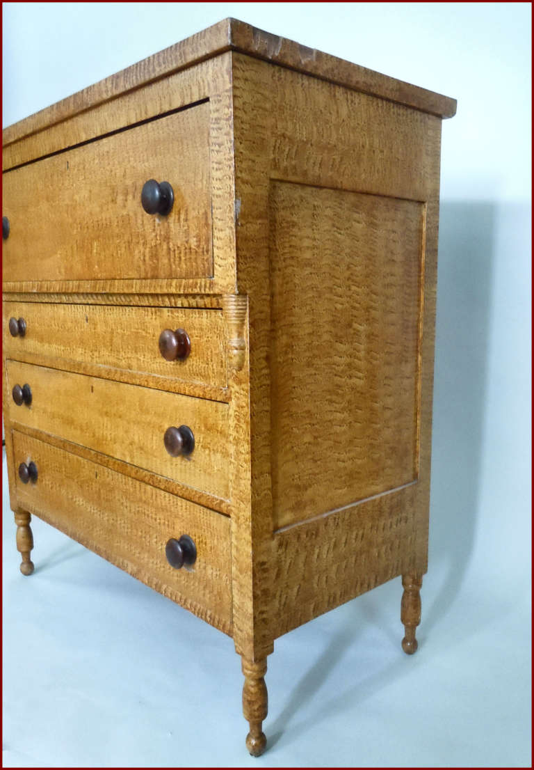 PAINT DECORATED SHERATON CHEST – American Antiques