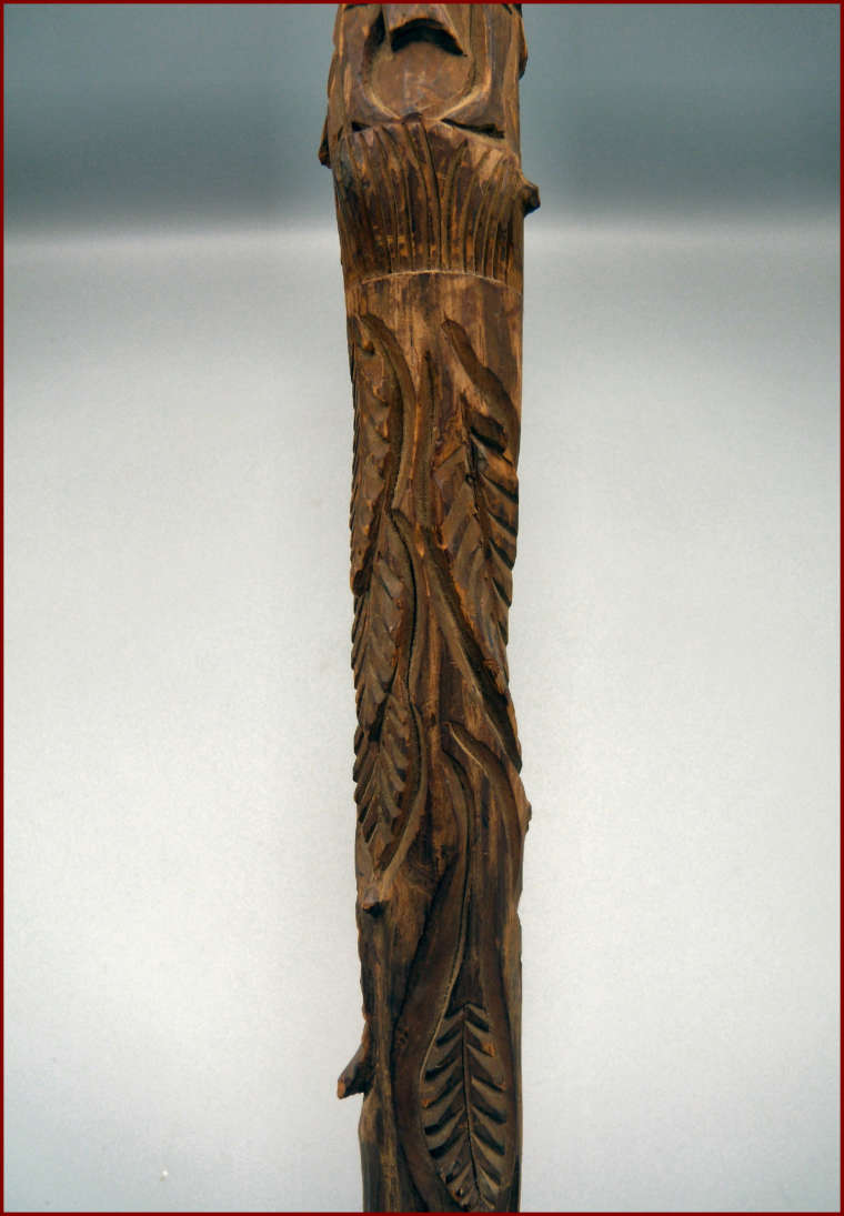 WOODEN CARVED CANE – American Antiques