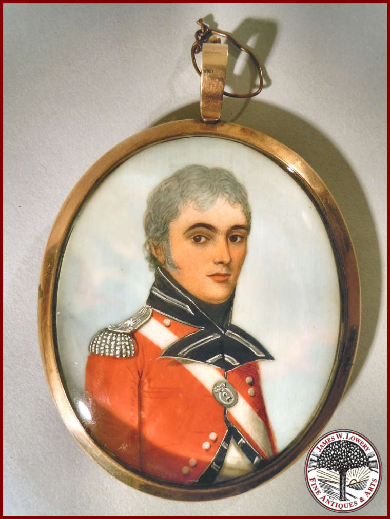 Frederick Buck – MINIATURE PORTRAIT ON IVORY – American Antiques
