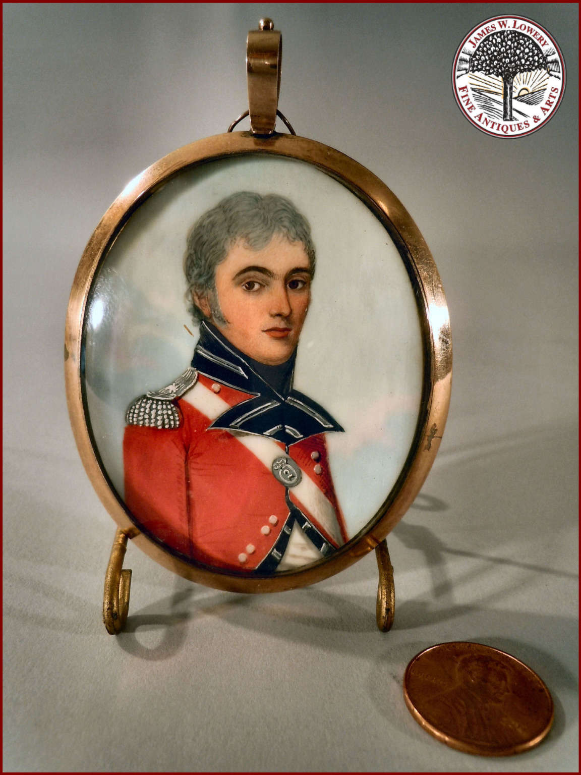 Frederick Buck – MINIATURE PORTRAIT ON IVORY – American Antiques