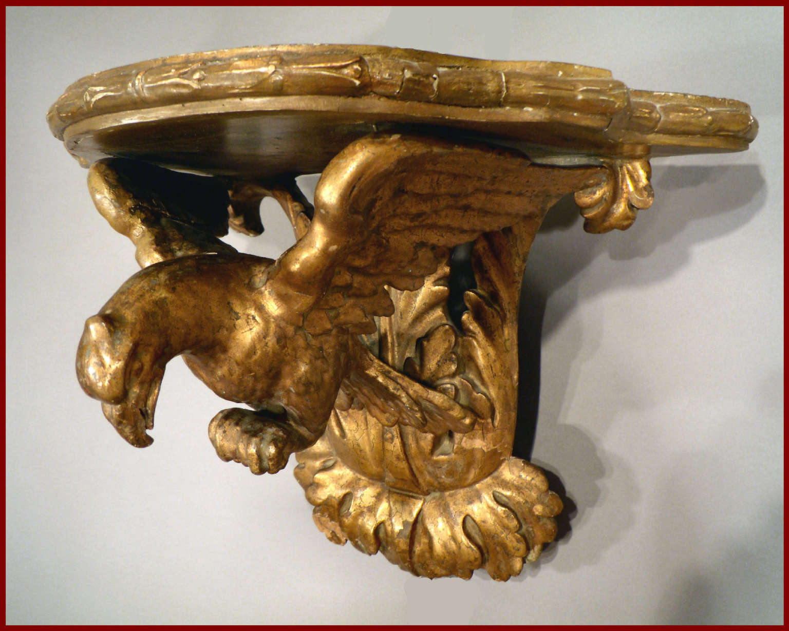 CARVED SPREAD WING EAGLE SHELF – American Antiques