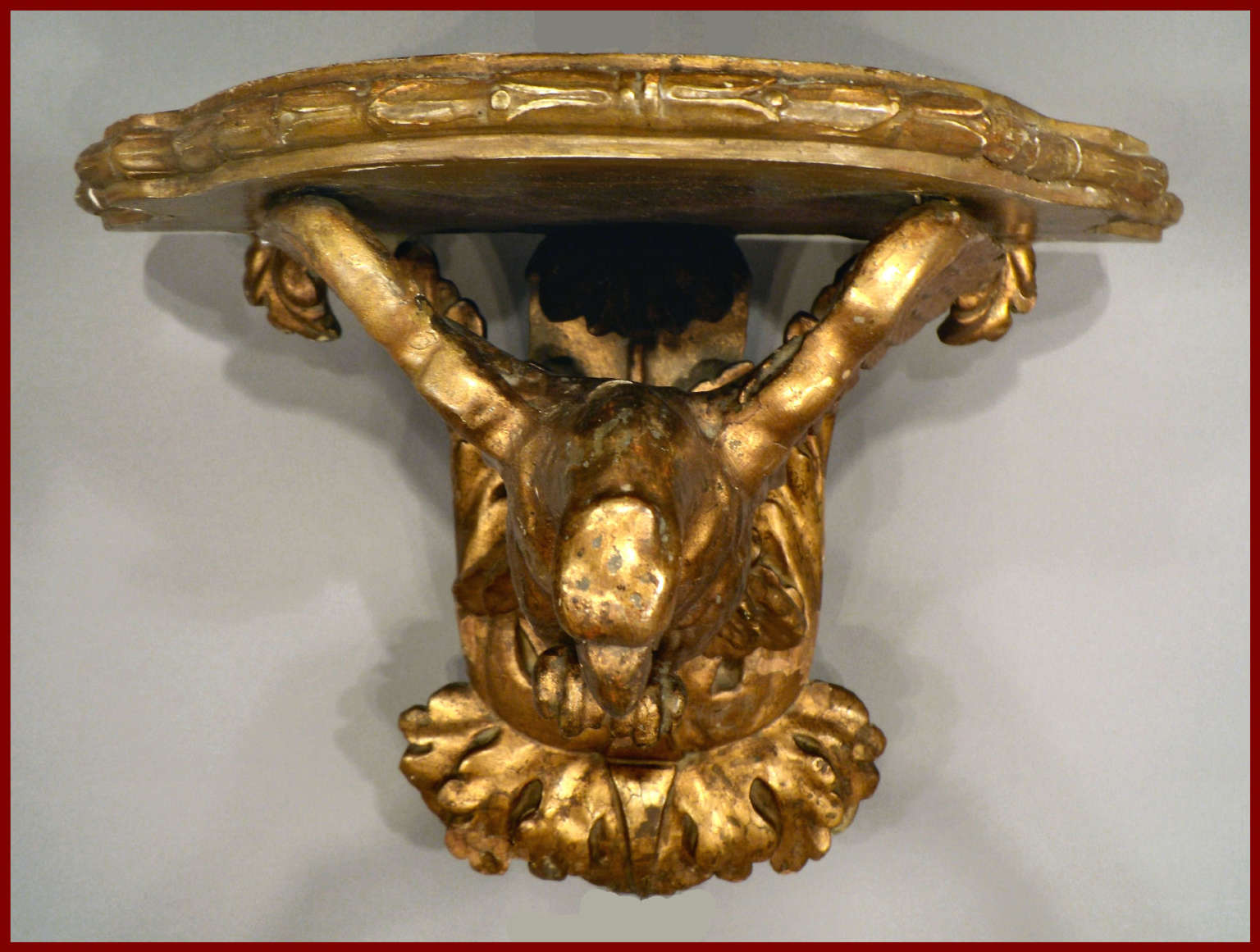 CARVED SPREAD WING EAGLE SHELF – American Antiques