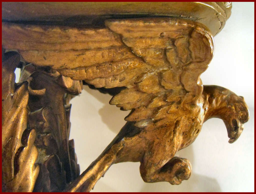 CARVED SPREAD WING EAGLE SHELF – American Antiques
