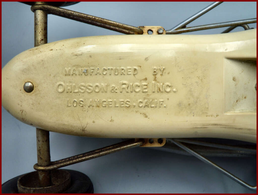 OHLSSON and RICE – TETHER RACING CAR – American Antiques