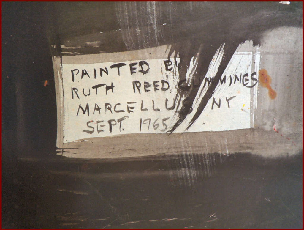 RUTH REED CUMMINGS – FOLK ART PAINTING – American Antiques