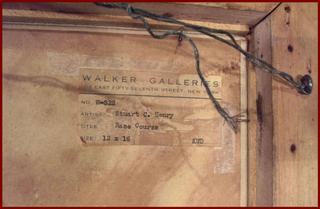 Stuart Compton Henry – Race Track – American Antiques