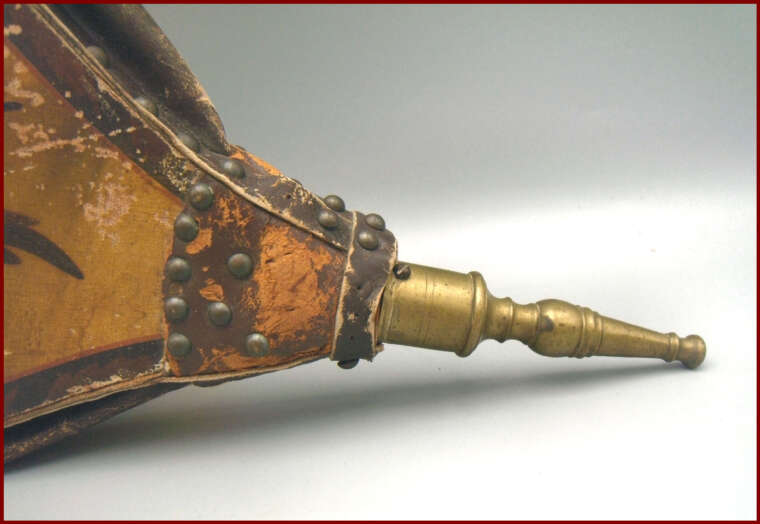 PAINT DECORATED HEARTH BELLOWS – American Antiques