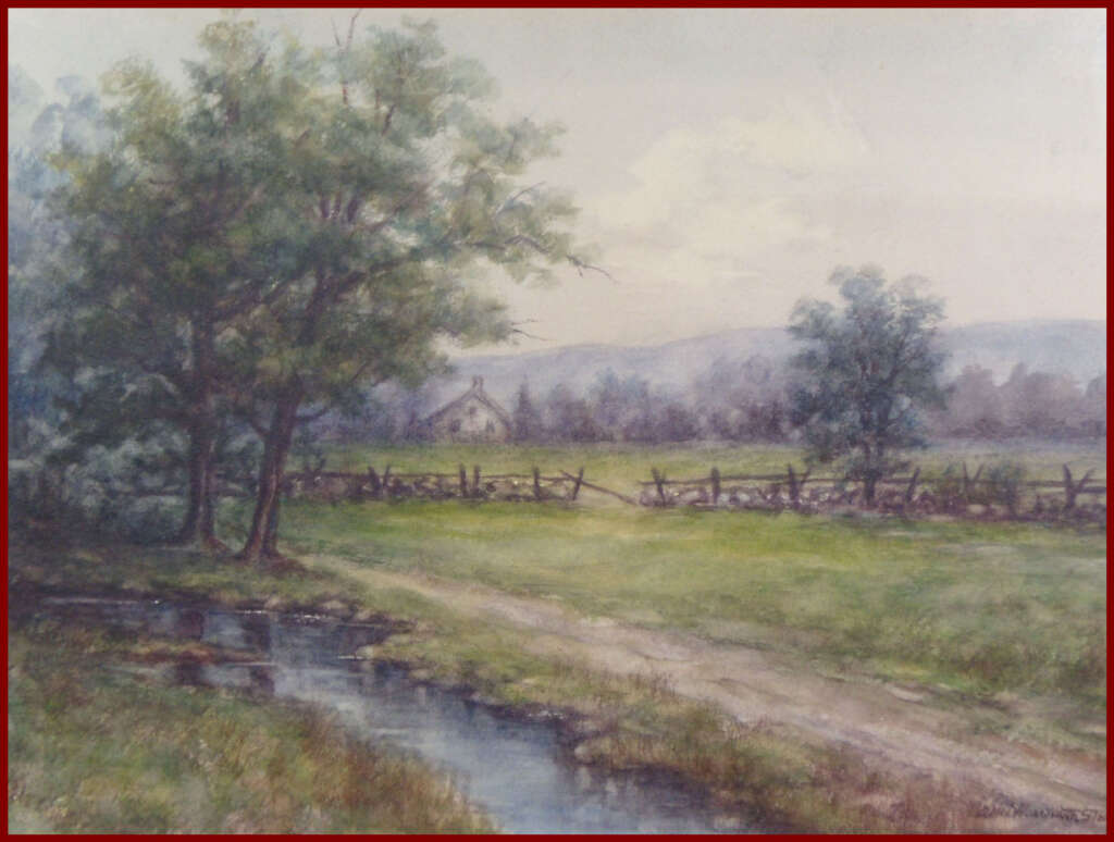 ALICE WADSWORTH STONE – ORIGINAL WATERCOLOR – American Antiques