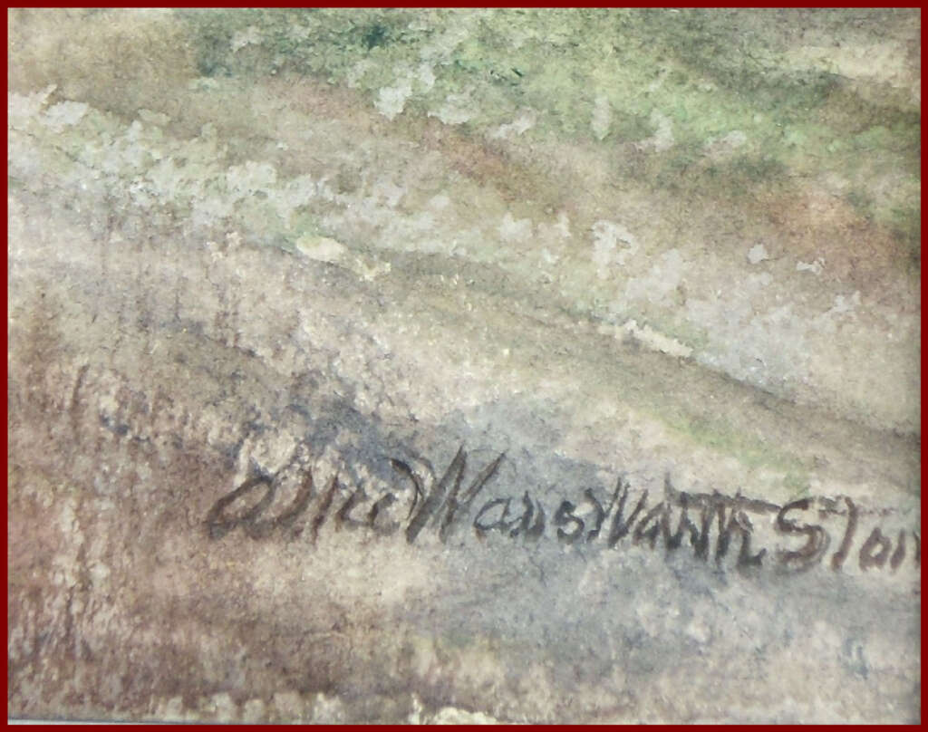 ALICE WADSWORTH STONE – ORIGINAL WATERCOLOR – American Antiques