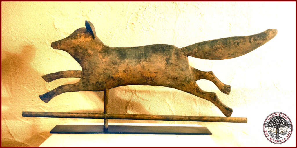RUNNING FOX WEATHERVANE – American Antiques