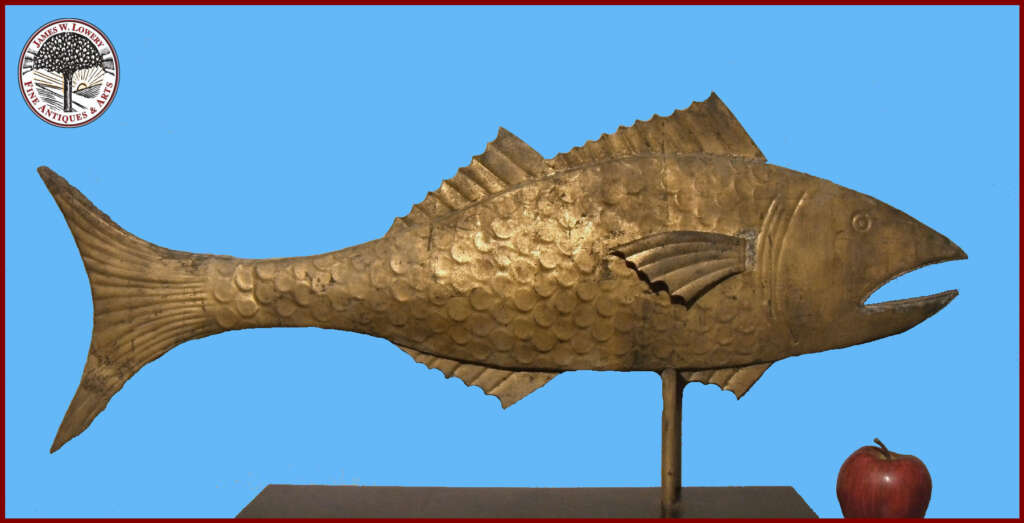 GILT MOLDED COPPER COD FISH WEATHERVANE – American Antiques