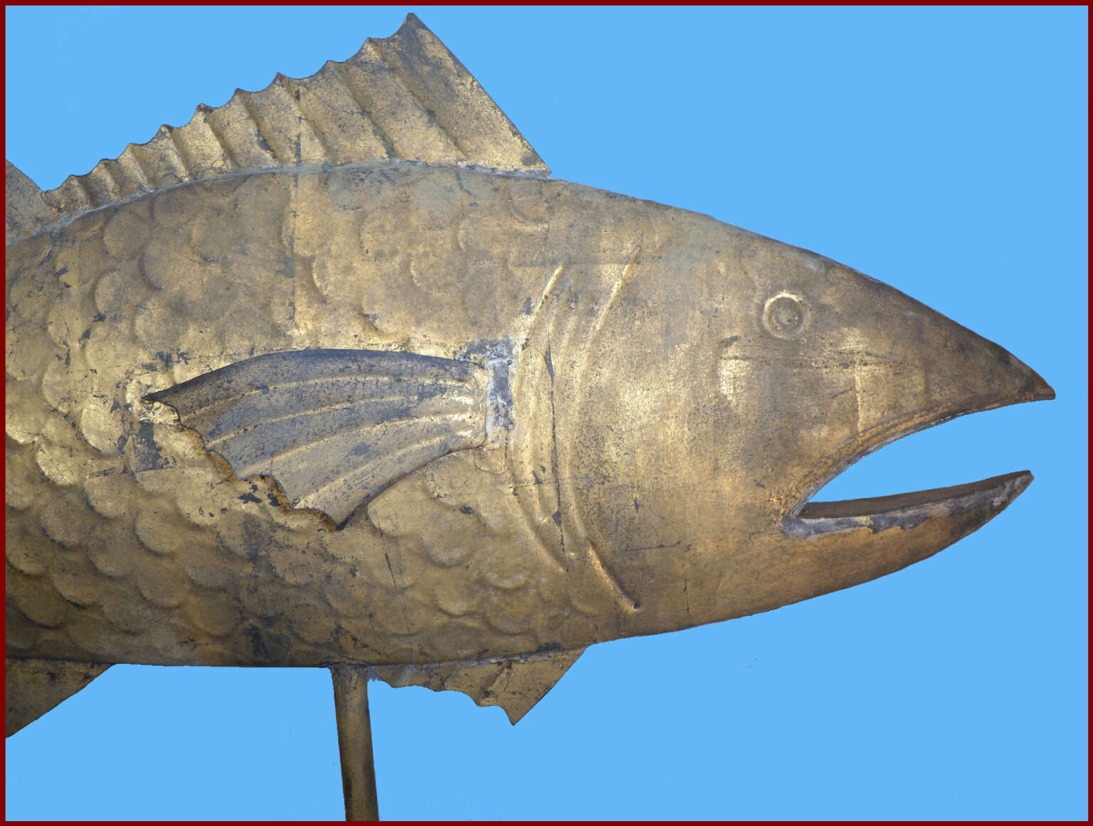GILT MOLDED COPPER COD FISH WEATHERVANE – American Antiques