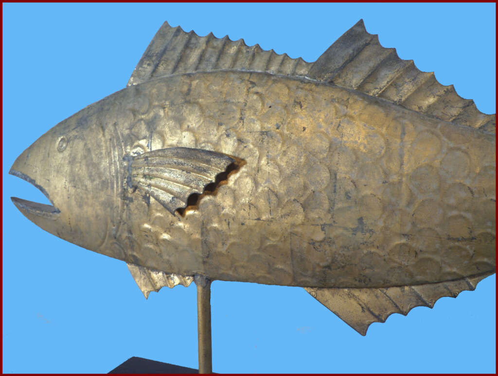 GILT MOLDED COPPER COD FISH WEATHERVANE – American Antiques