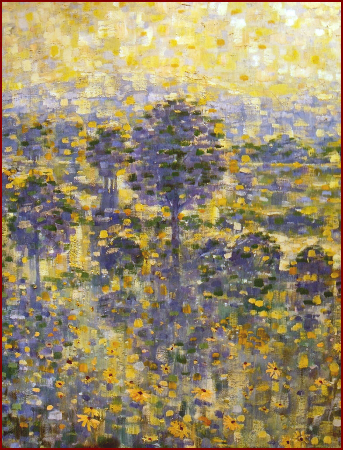 JAY STEWART – PAINTING – Black – Eyed Susans – American Antiques