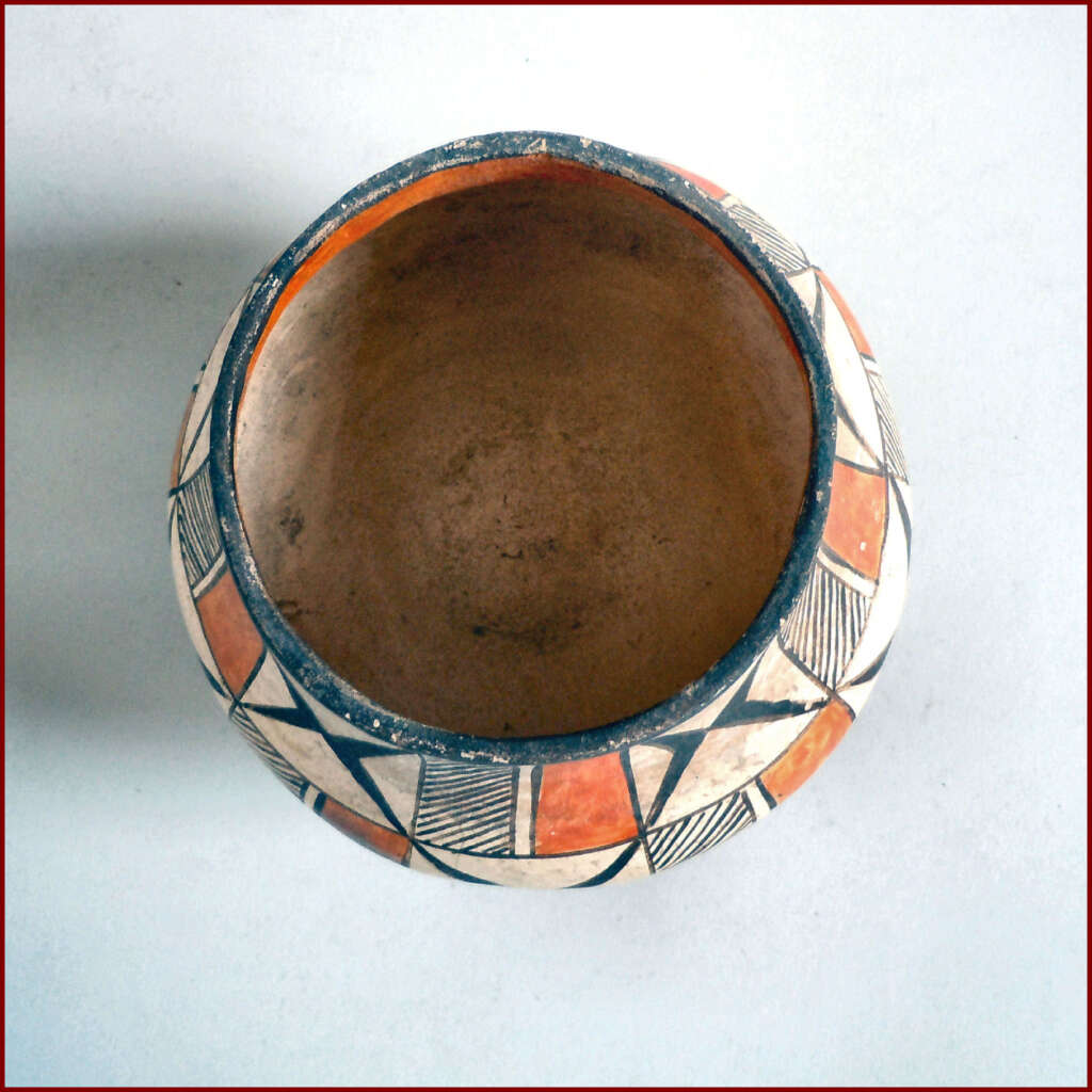NATIVE AMERICAN – ACOMA POTTERY JAR – American Antiques