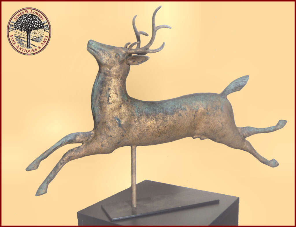 LEAPING YOUNG BUCK WEATHERVANE – American Antiques