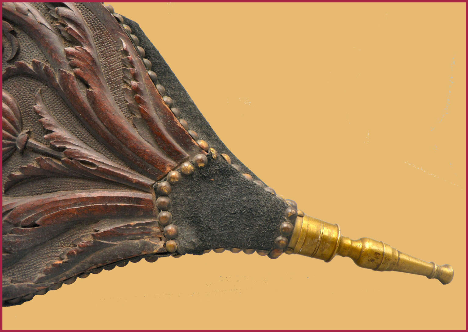 ANTIQUE FIREPLACE BELLOWS – HAND CARVED – American Antiques